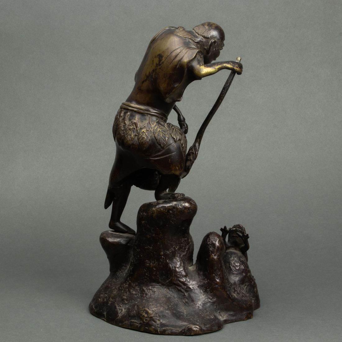 Japanese School | Japanese bronze figure of Ryu Kaisen with toad ...