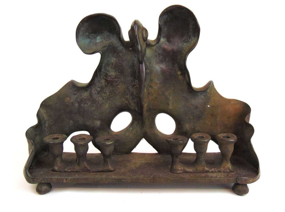 Moshe Oved | Holocaust memorial menorah sculpture | MutualArt