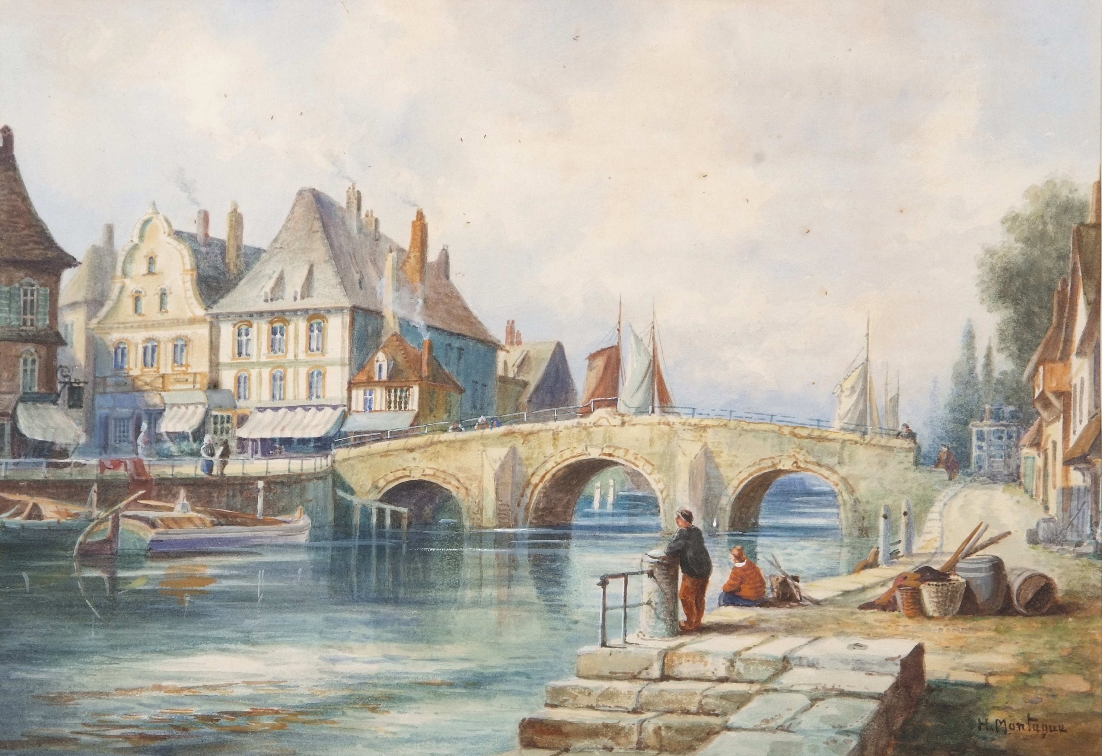 Henry Montague | A pair of Flemish landscapes depicting the Old Tower ...