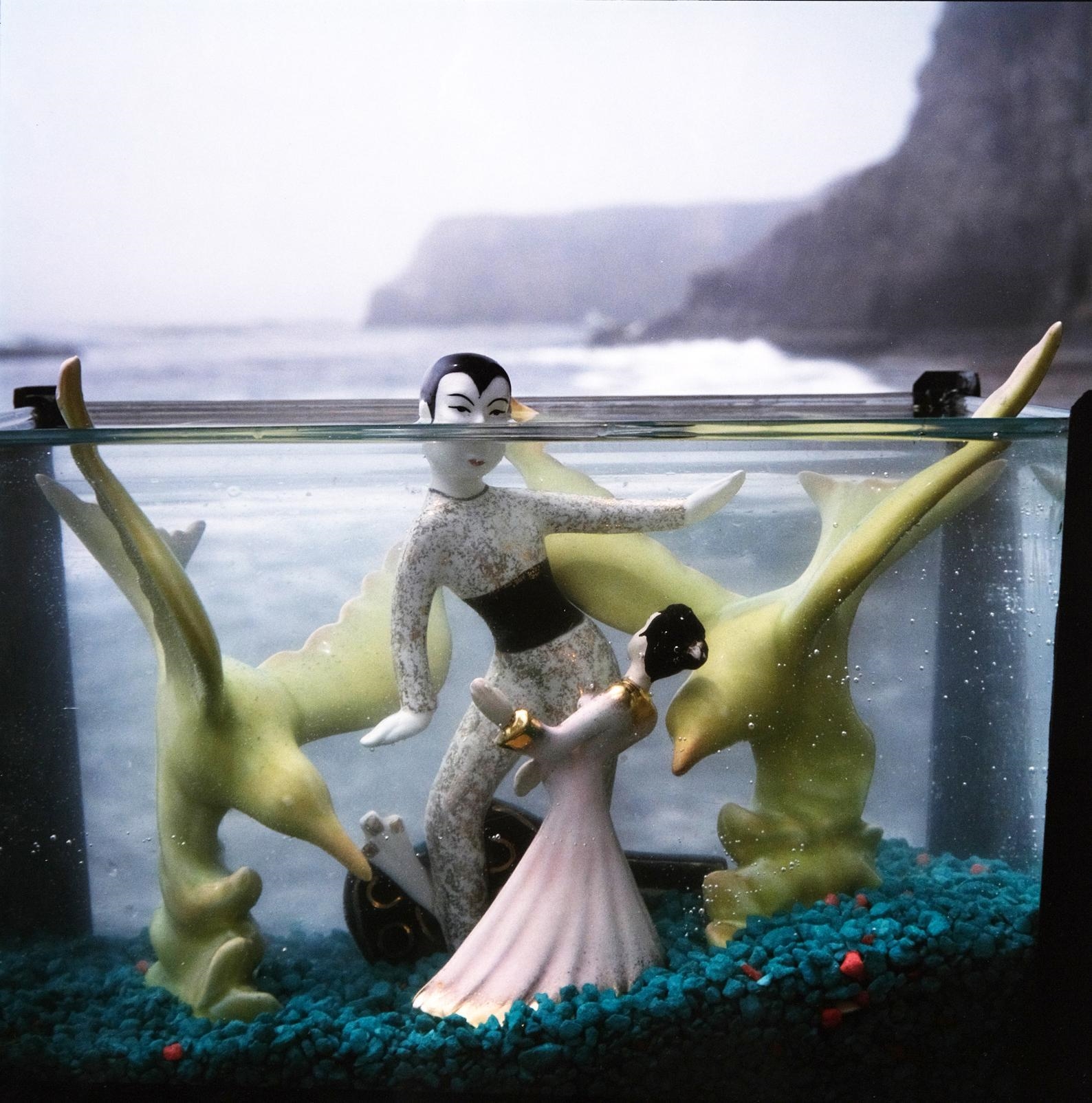 Arthur Tress | The artist dances with the seagulls | MutualArt