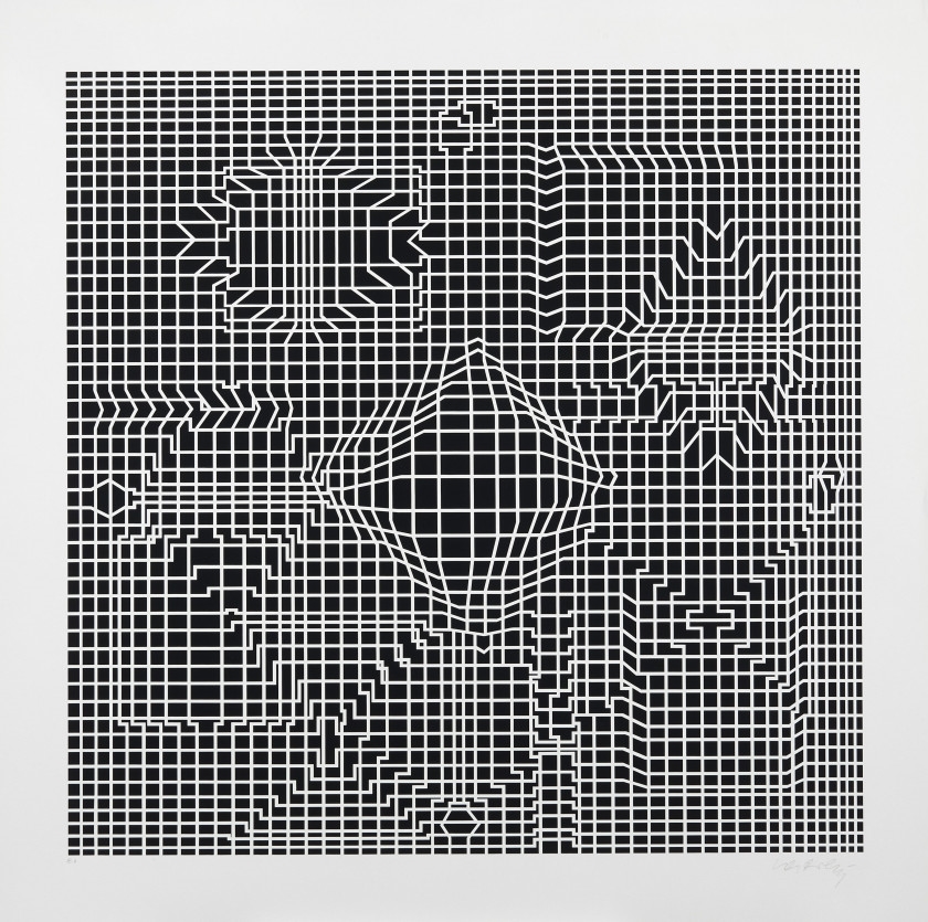 Victor Vasarely | Calcis (1975) | MutualArt