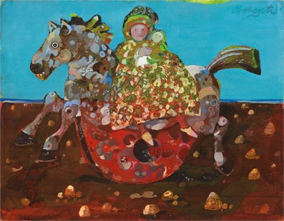Antonio Possenti | Sul cavallo a dondolo | MutualArt