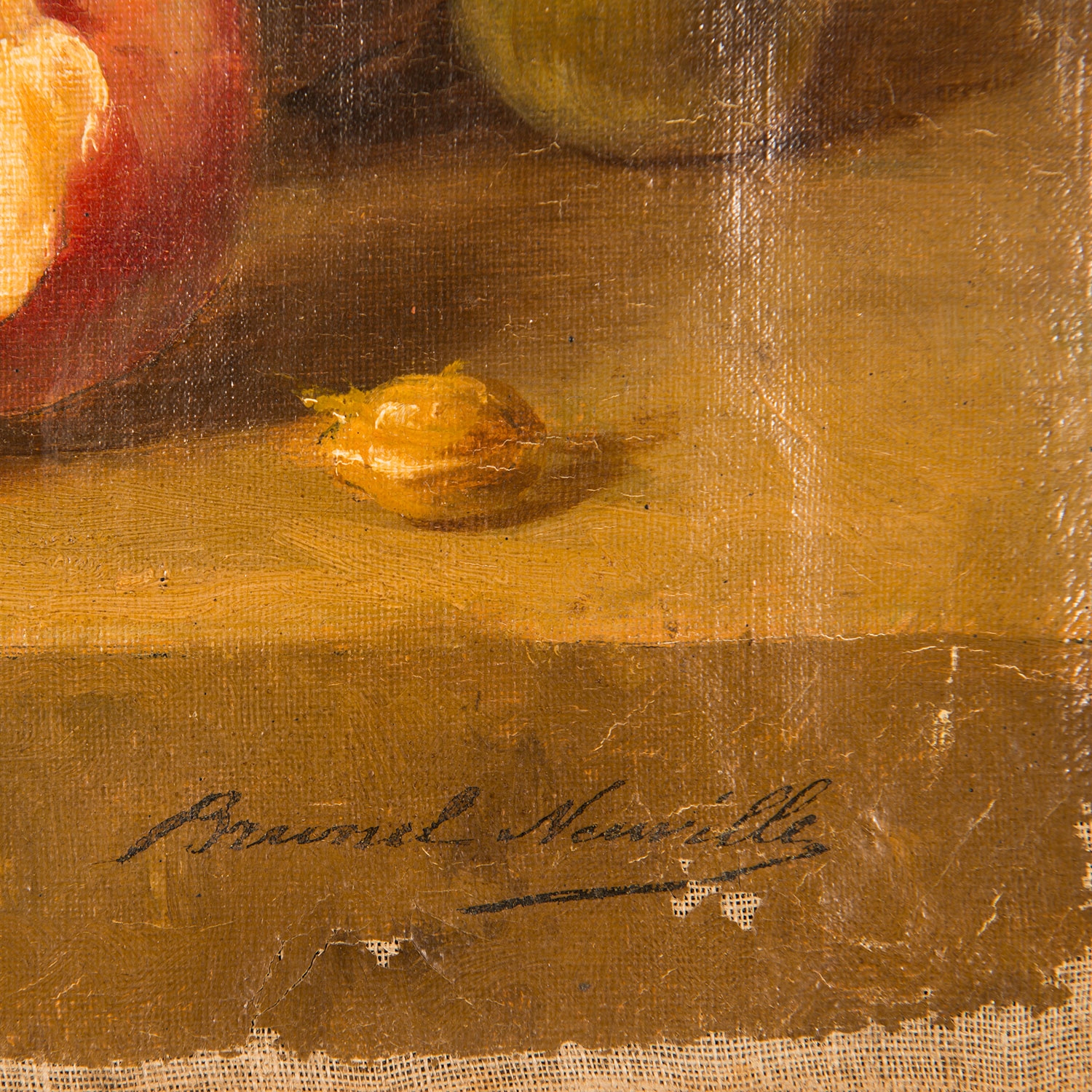 Alfred Brunel de Neuville | still life with peaches | MutualArt