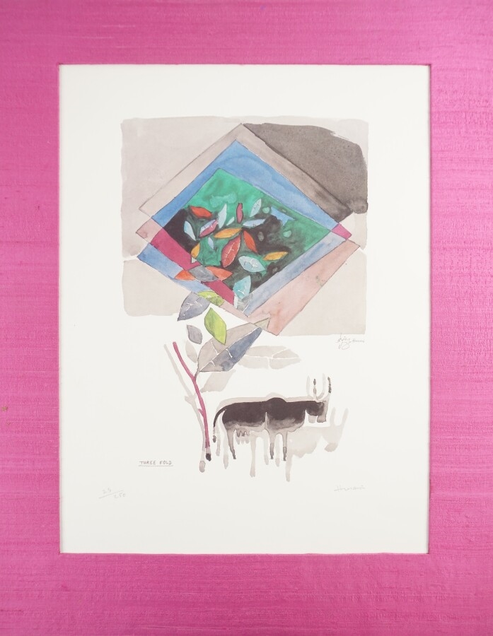 Maqbool Fida Husain | Three Fold | MutualArt