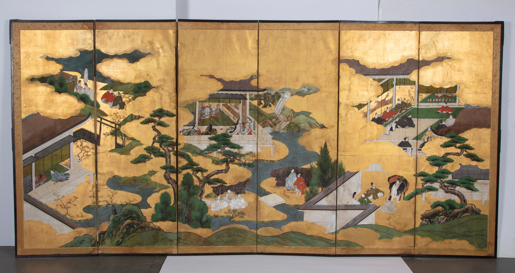 Japanese School, 19th Century | Japanese Six-Fold Kano School Screen ...