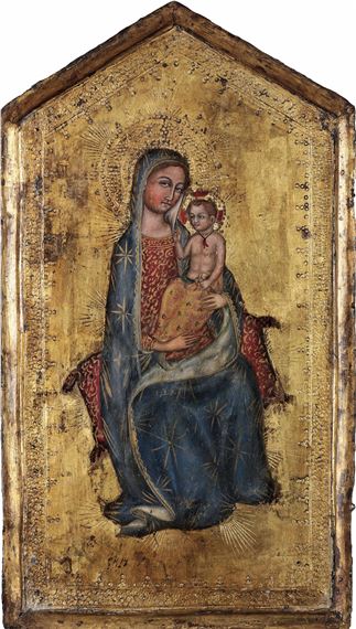 Sienese School, 15th Century | Madonna in trono con Bambino | MutualArt