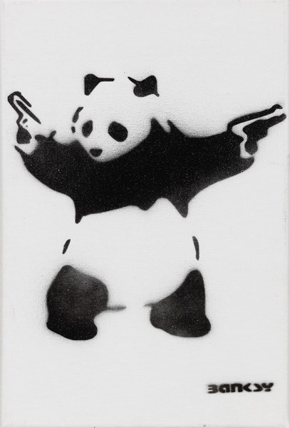 Banksy | Panda with Guns (2015) | MutualArt