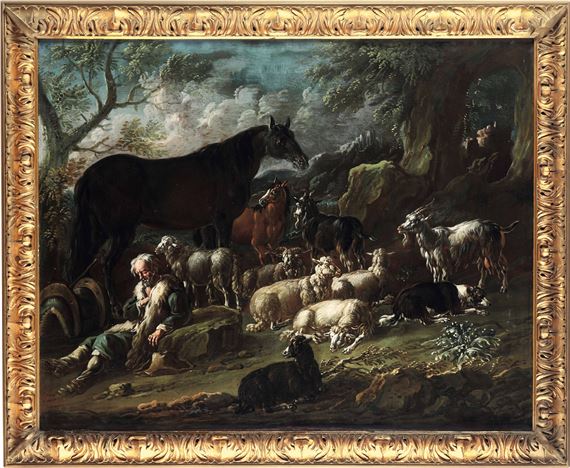 Philipp Peter Roos | Paesaggio con pastore e armenti | MutualArt