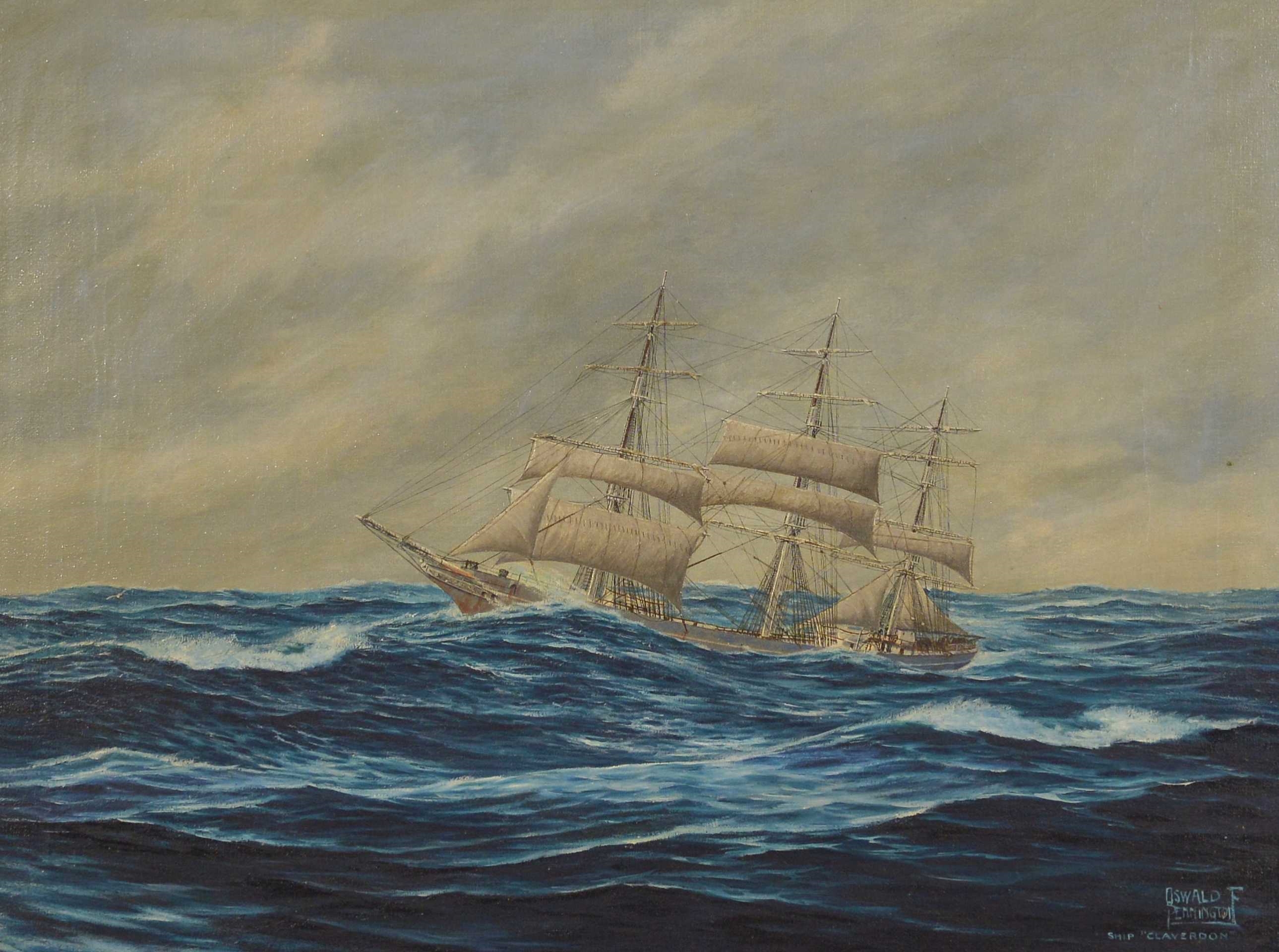Oswald Franklin Pennington | Ship Claverdon | MutualArt