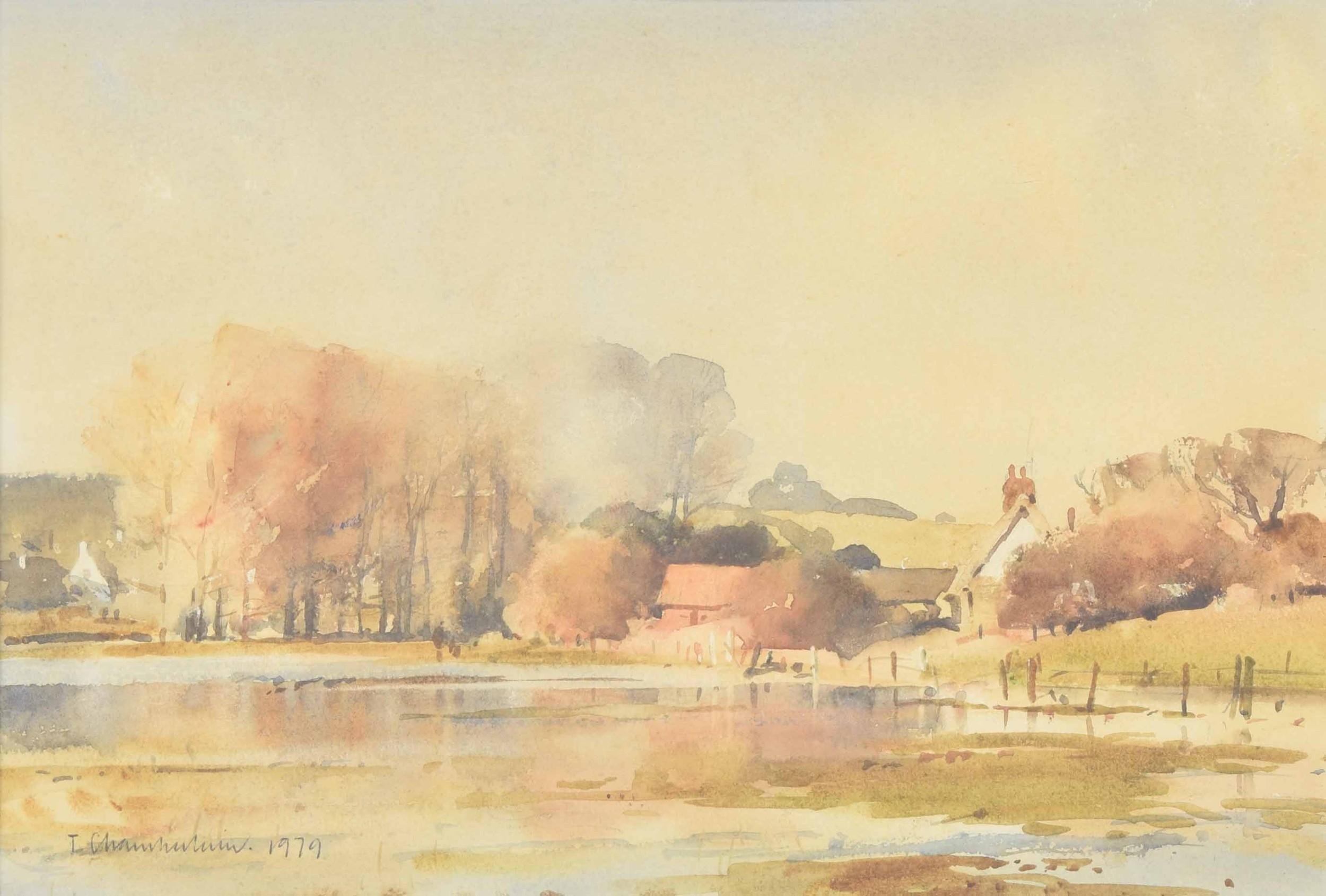 Trevor Chamberlain | - Flooded Marsh, Waterford (1979) | MutualArt