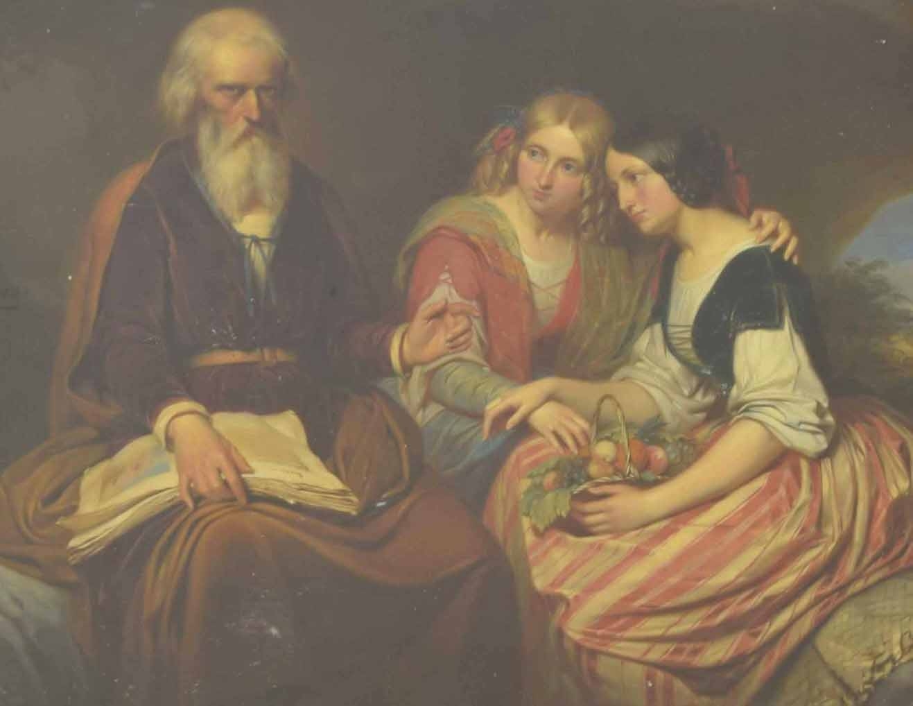 Bernard Pieter Weiser | - The Lesson, a seated bearded gentleman holding a large illustrated ...