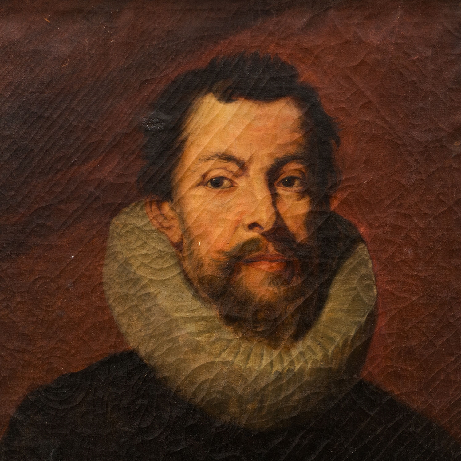 Peter Paul Rubens | Portrait of a Gentleman in front of red background ...