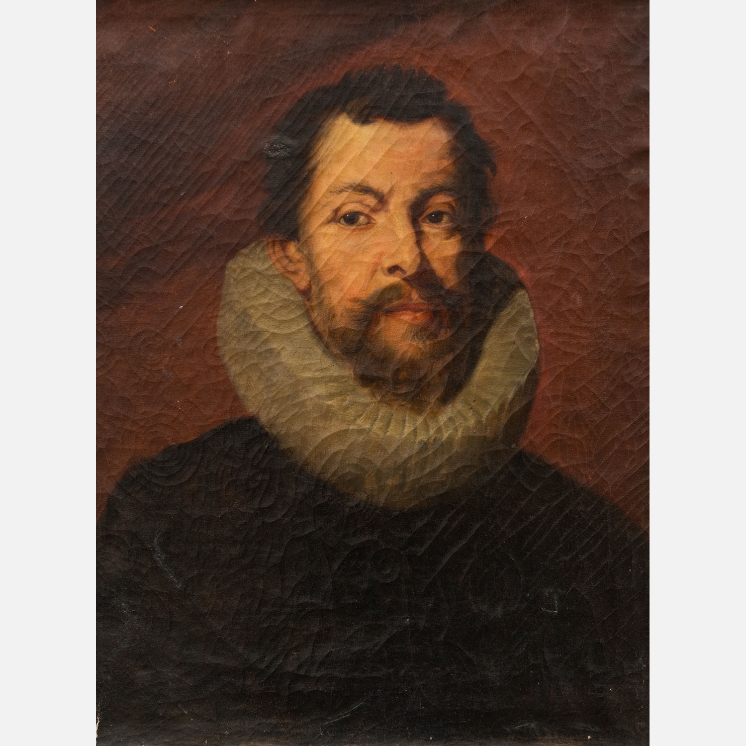 Peter Paul Rubens | Portrait of a Gentleman in front of red background ...