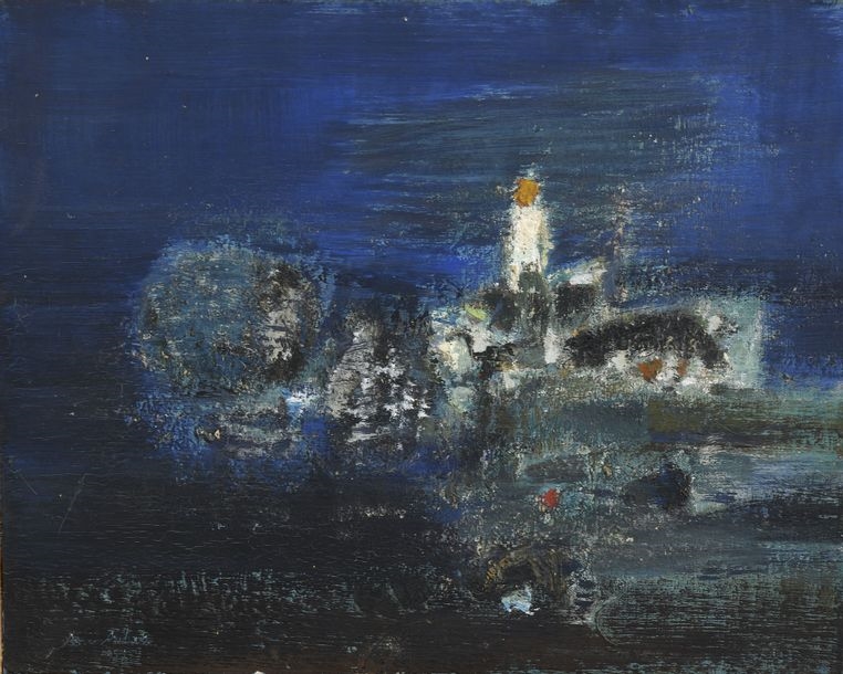 Avni Arbas | The village, (1958) | MutualArt