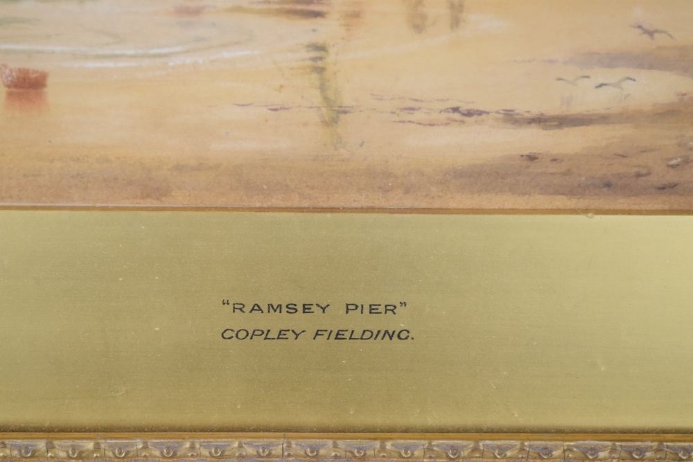 Anthony Vandyke Copley Fielding | - Watercolour - Ramsey Pier | MutualArt