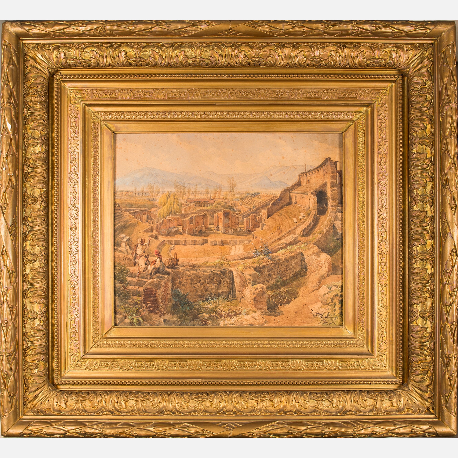 French School, 19th Century | the Greek theater in Pompei | MutualArt