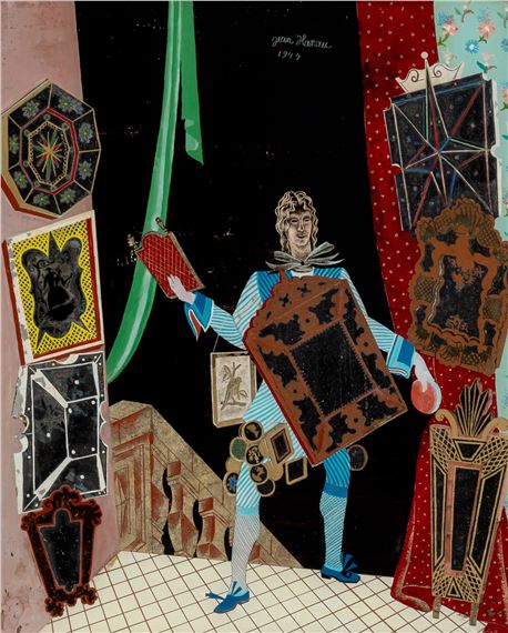 Jean Theodore Hanau | Man with Mirrors on a Staircase (1944) | MutualArt