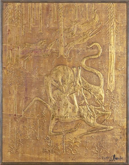 Robert Winthrop Chanler | Leopard and Deer (1924) | MutualArt