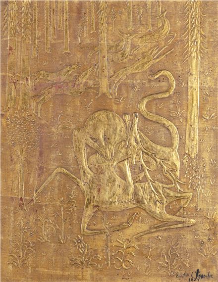 Robert Winthrop Chanler | Leopard and Deer (1924) | MutualArt