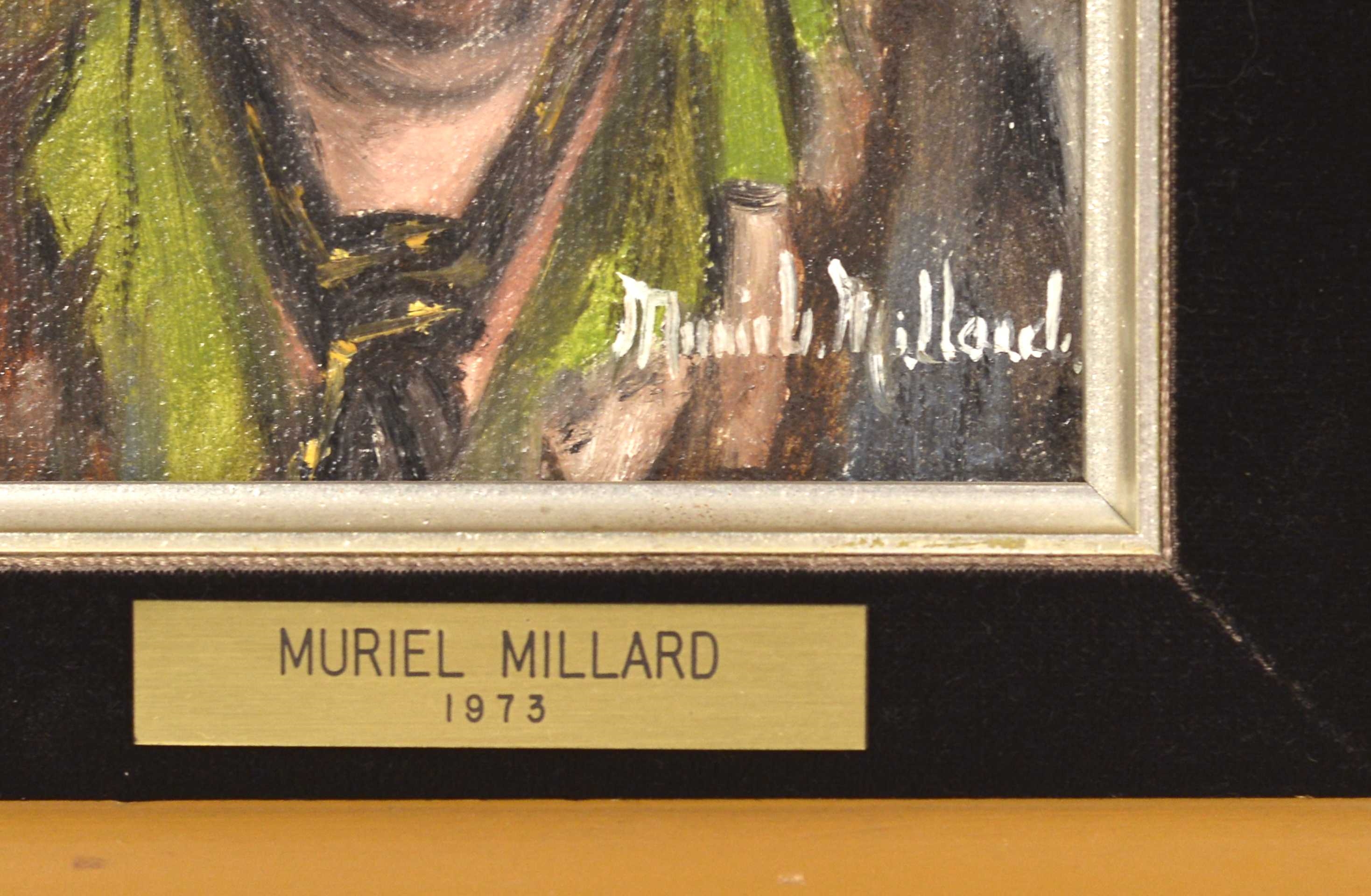 Muriel Millard | Clown Huile sur toile, signée en bas à droite Muriel ...