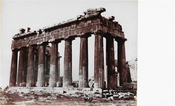 Félix Bonfils | Athens. Back part of the Parthenon / Greece (Circa 1870 ...