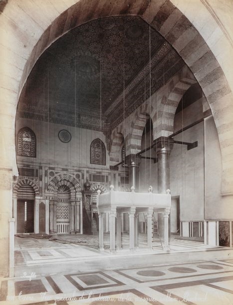 Félix Bonfils | Cairo - General View of the Sultan Barkouk Mosque ...