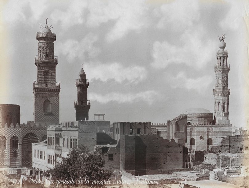 Félix Bonfils | Cairo - General View of the Sultan-Kalasun Mosque ...
