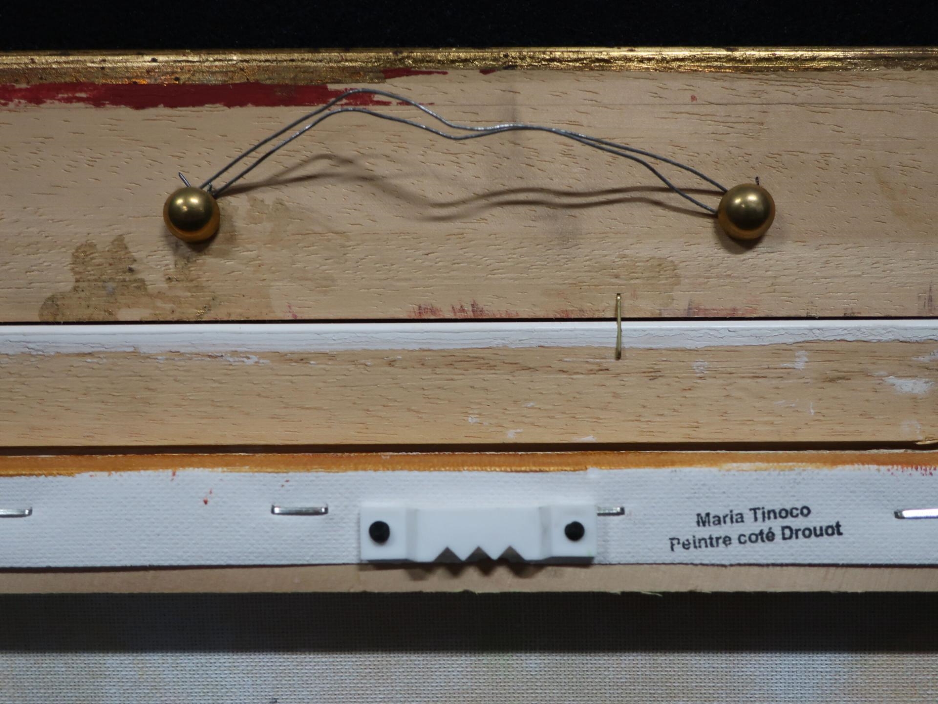 Maria Tinoco | TINOCO Maria : Un quai au nord. H.s.T. signée | MutualArt