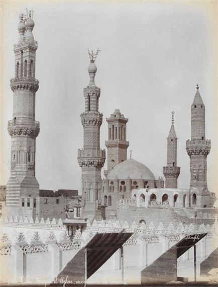 Félix Bonfils | Cairo - El-Azhar Mosque - General View of the Minarets ...