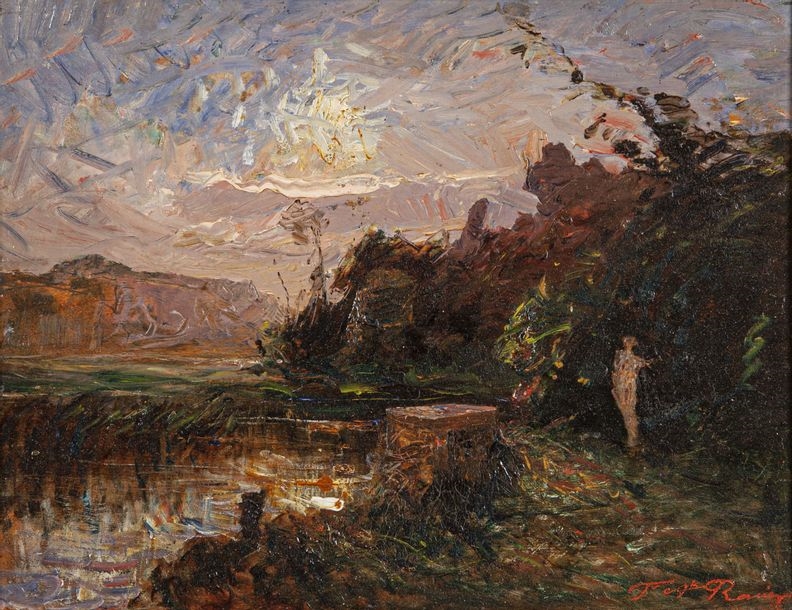 Francois-Auguste Ravier | Landscape at Roche | MutualArt