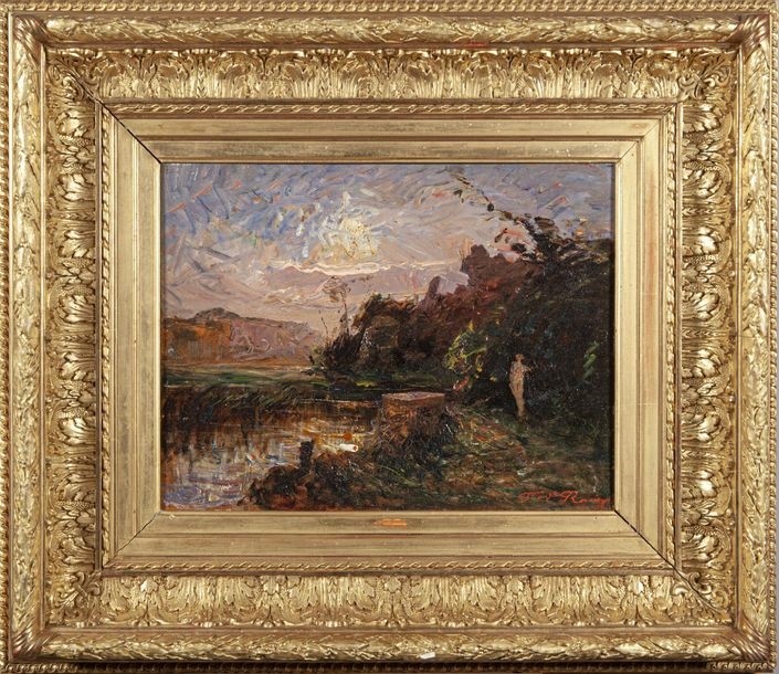 Francois-Auguste Ravier | Landscape at Roche | MutualArt