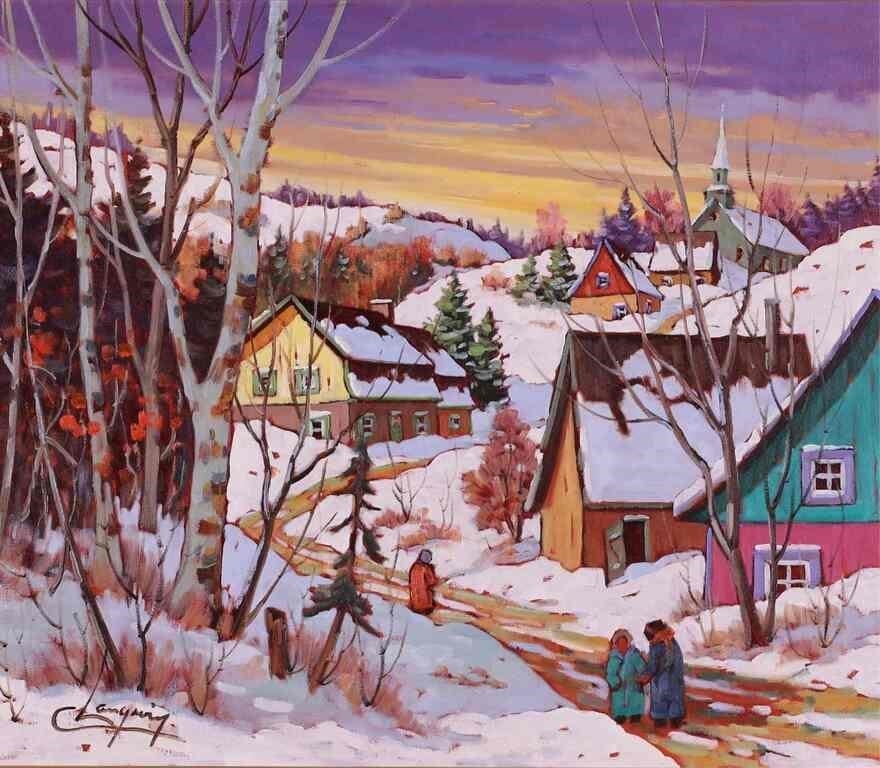 Claude Langevin | AVEC LA VOISINE | MutualArt