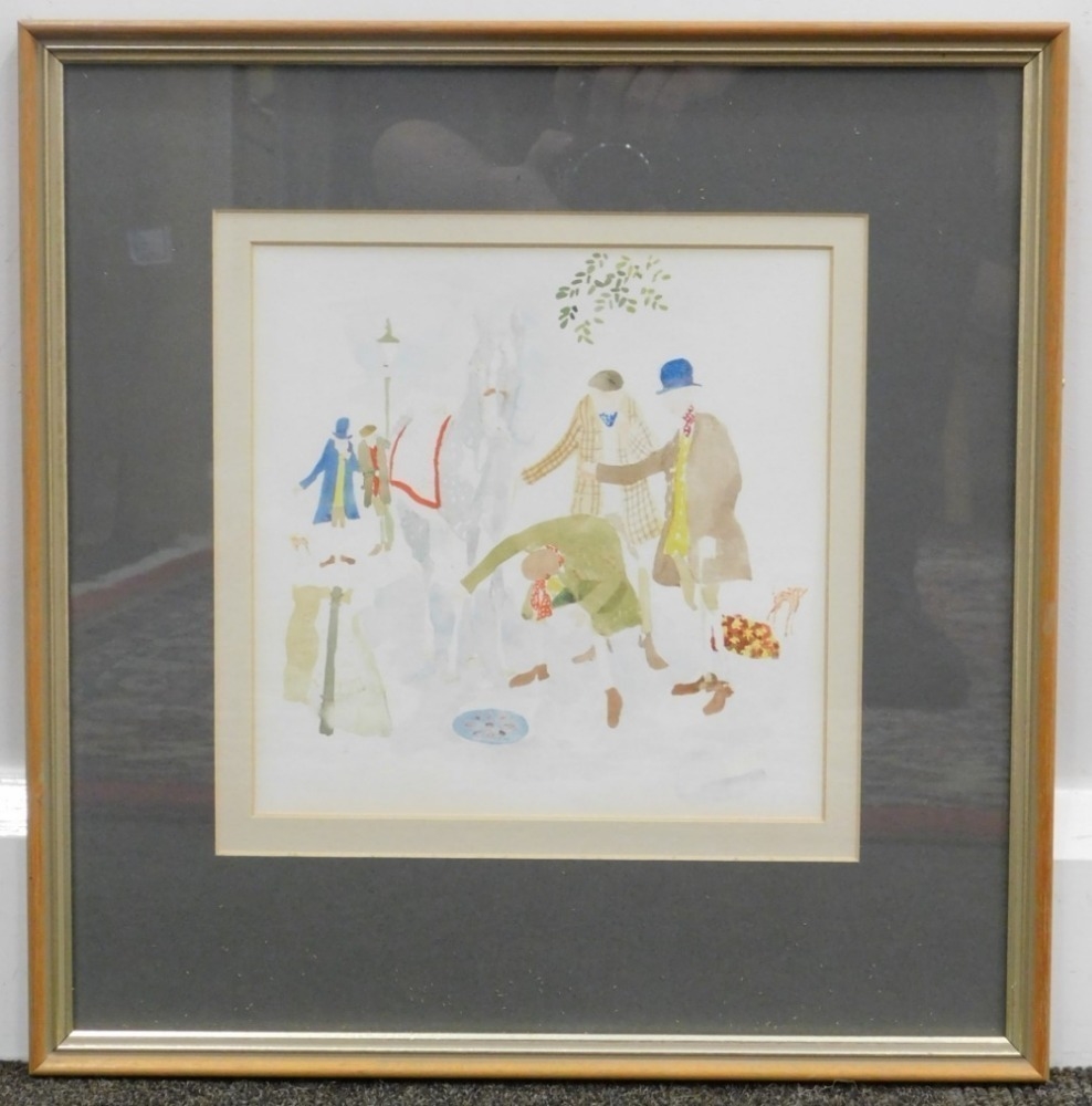 Colin Carr | Figures aside horse and cat | MutualArt