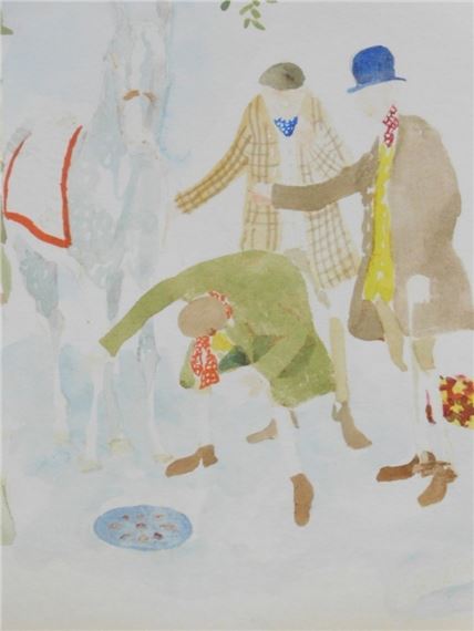 Colin Carr | Figures aside horse and cat | MutualArt