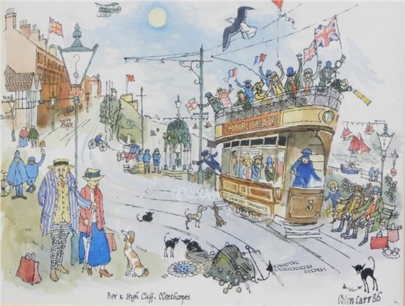 Colin Carr | Pier and High Cliff | MutualArt