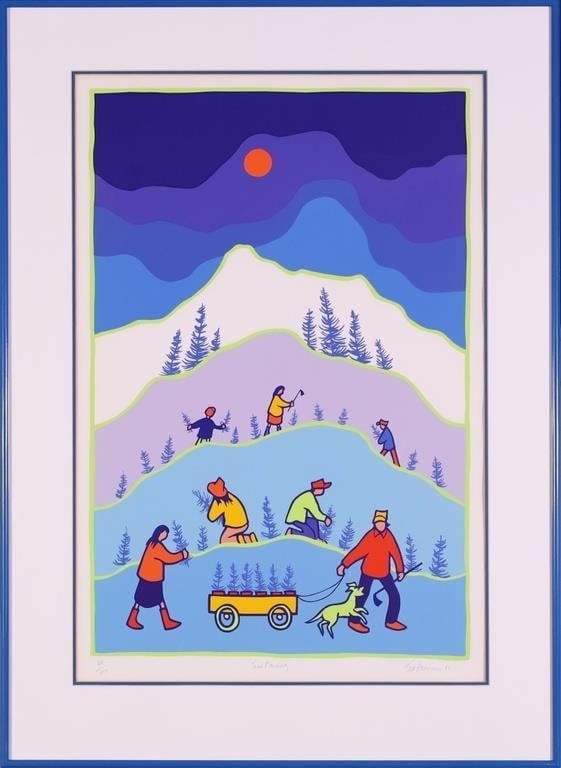 Ted Harrison | TREE PLANTING; 1991 (1991) | MutualArt