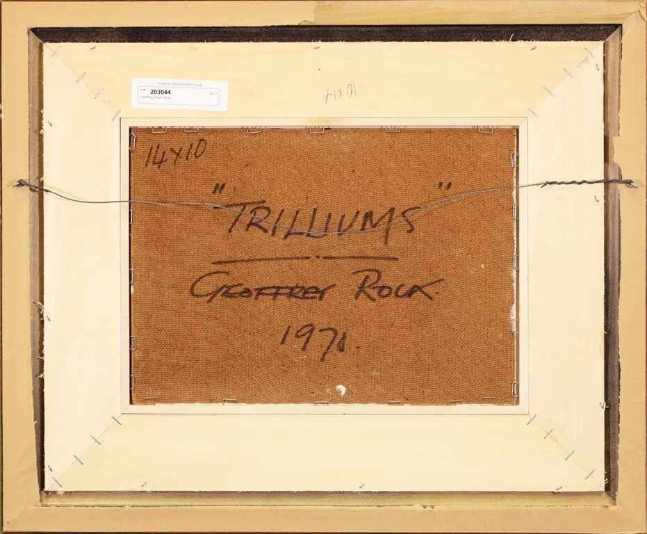 Geoffrey Allan Rock | TRILLIUMS; 1970 (1970) | MutualArt