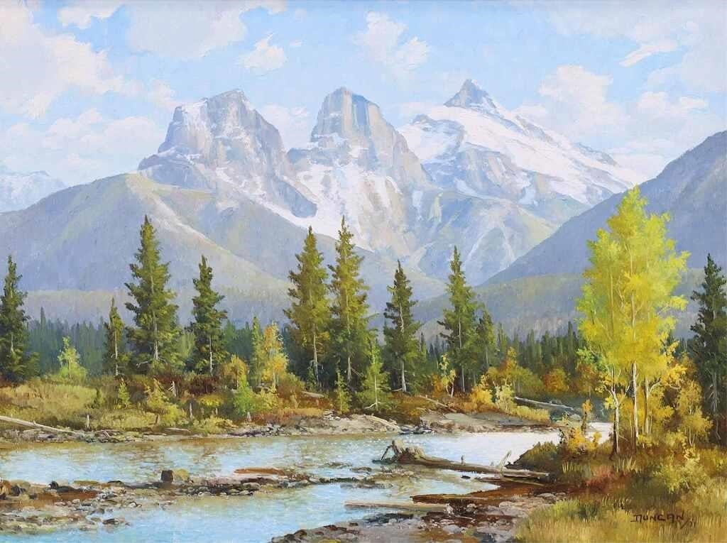 Duncan Mackinnon Crockford | THE THREE SISTERS, CANMORE, ALTA.; 1971 ...