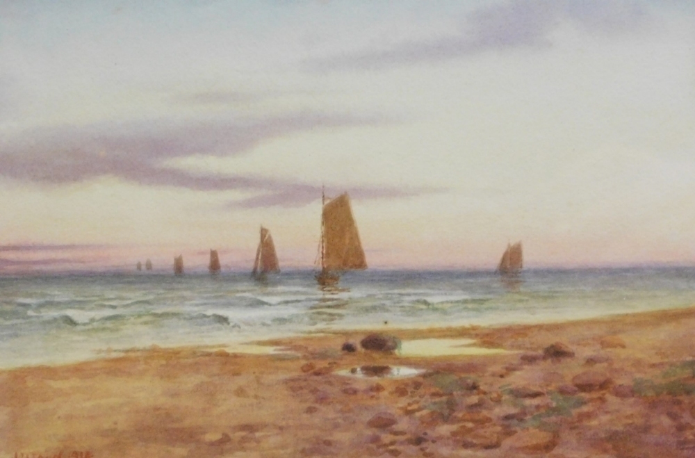 J. Wood | Boats on calm waters | MutualArt