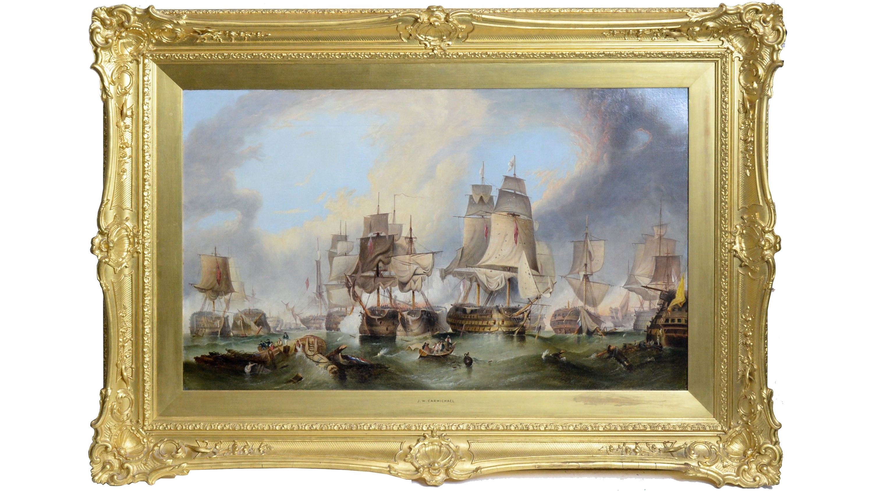 John Wilson Carmichael | Battle of Trafalgar | MutualArt