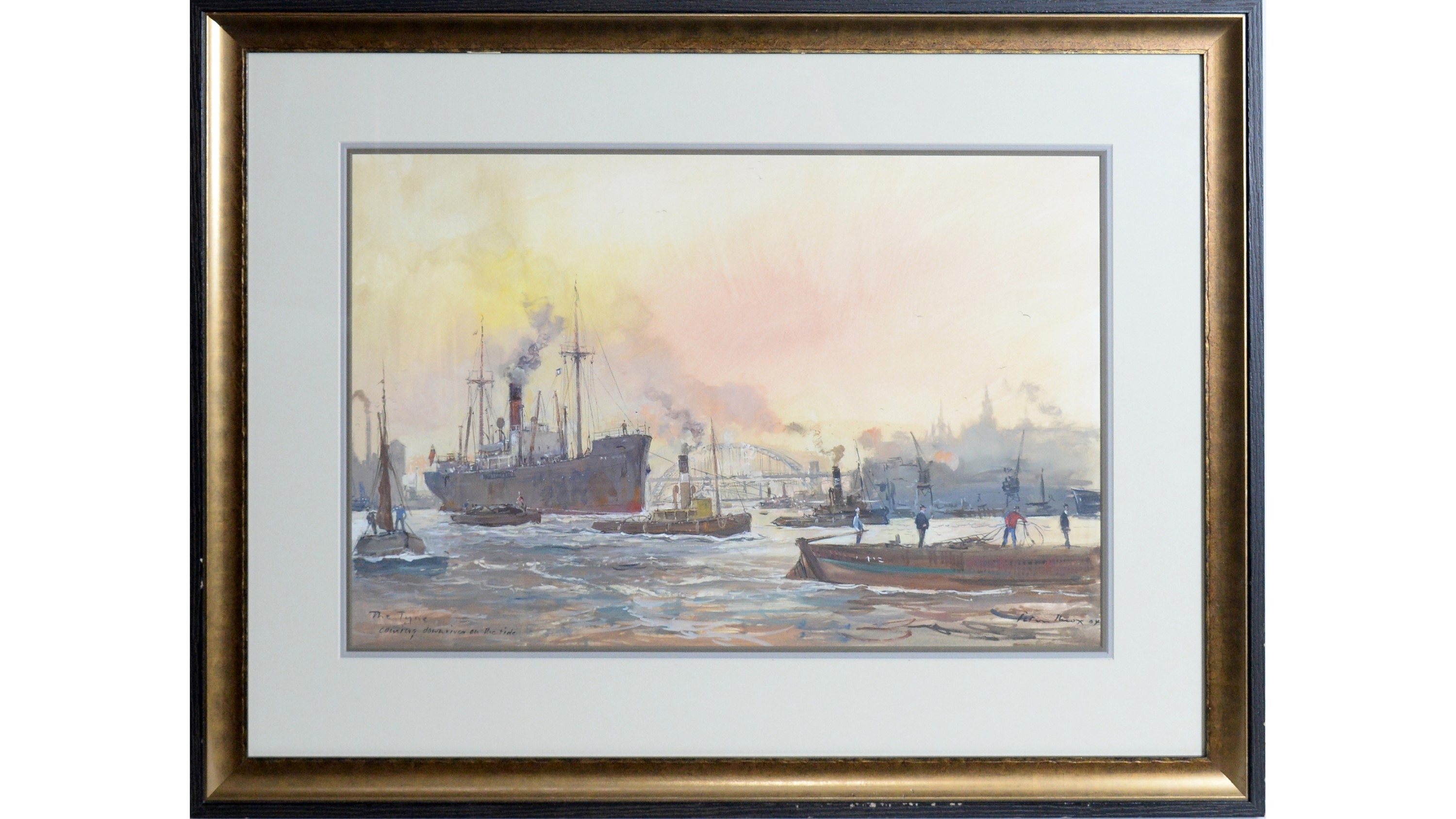 Peter Knox | The Tyne - Coming Down River on the Tide, | MutualArt