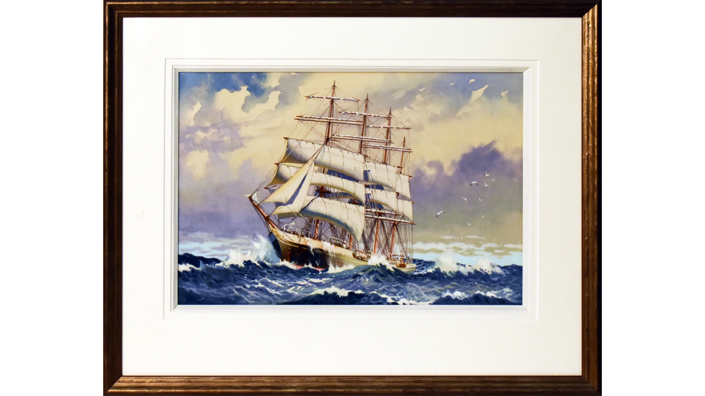 Harry Hudson Rodmell | A ship under full sail | MutualArt