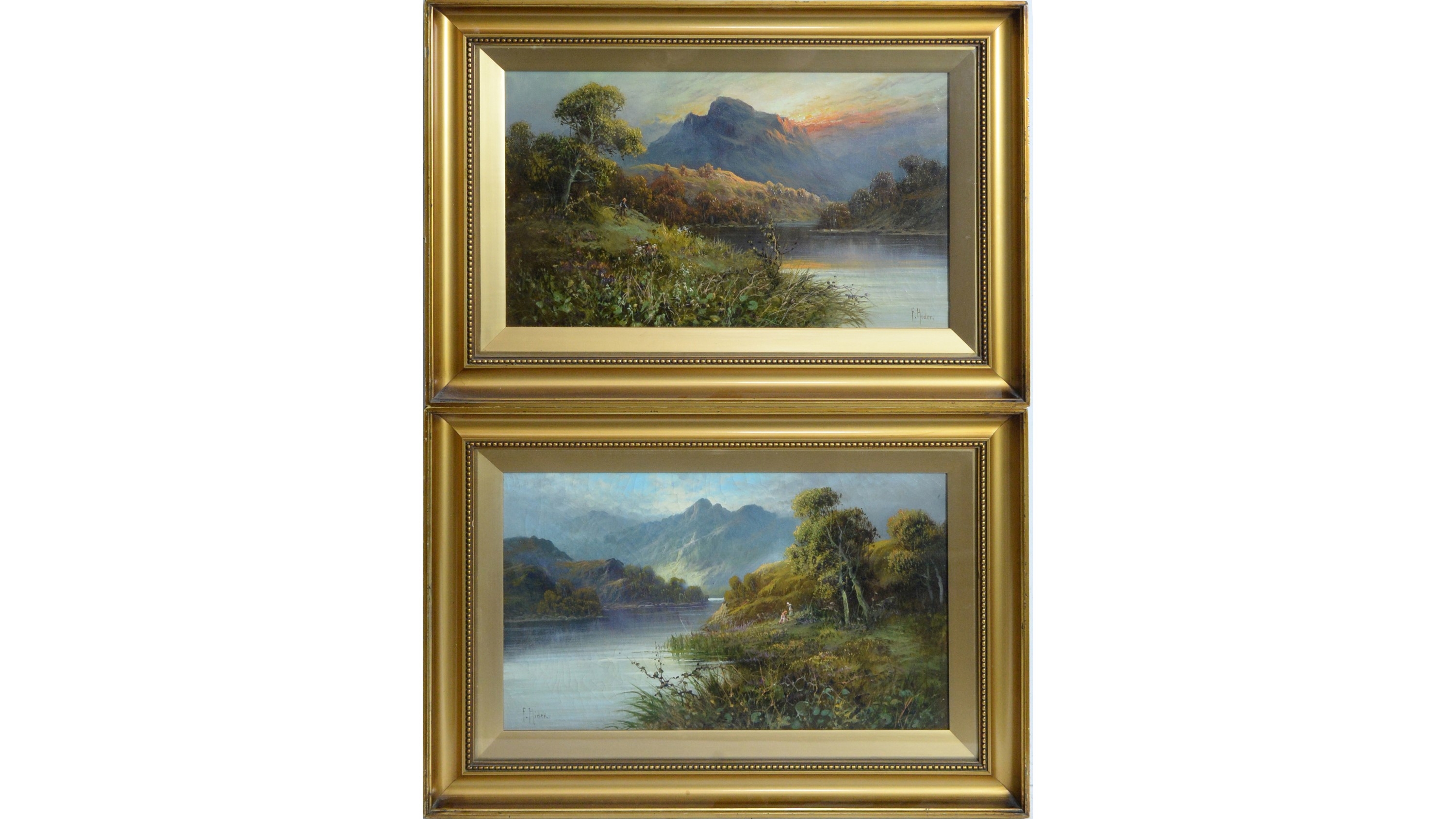 Frank Hider | A Pair of Lakeland Views; Daylight and Dusk, | MutualArt