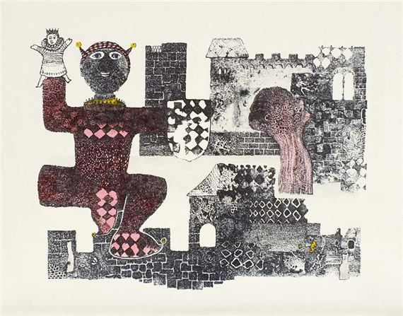 Alfred T. Moerstedt | Der Hoffnarr auf der Mauer (1977) | MutualArt