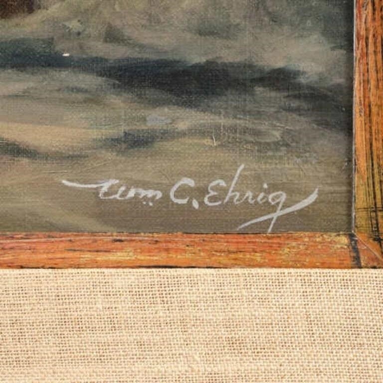 William Columbus Ehrig | waves at sunset | MutualArt