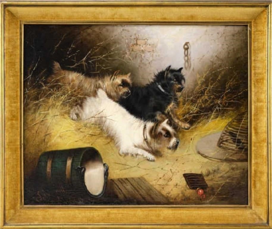 Edward Armfield | three terriers | MutualArt