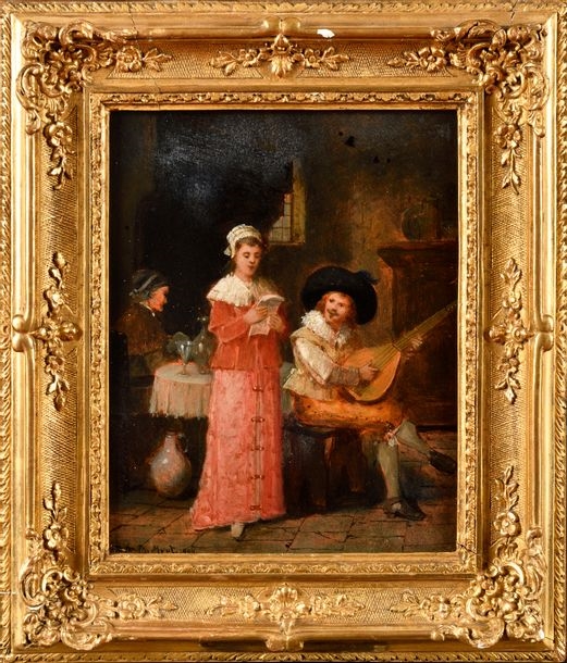 François Dumont | Singer and mandolin player (1904) | MutualArt