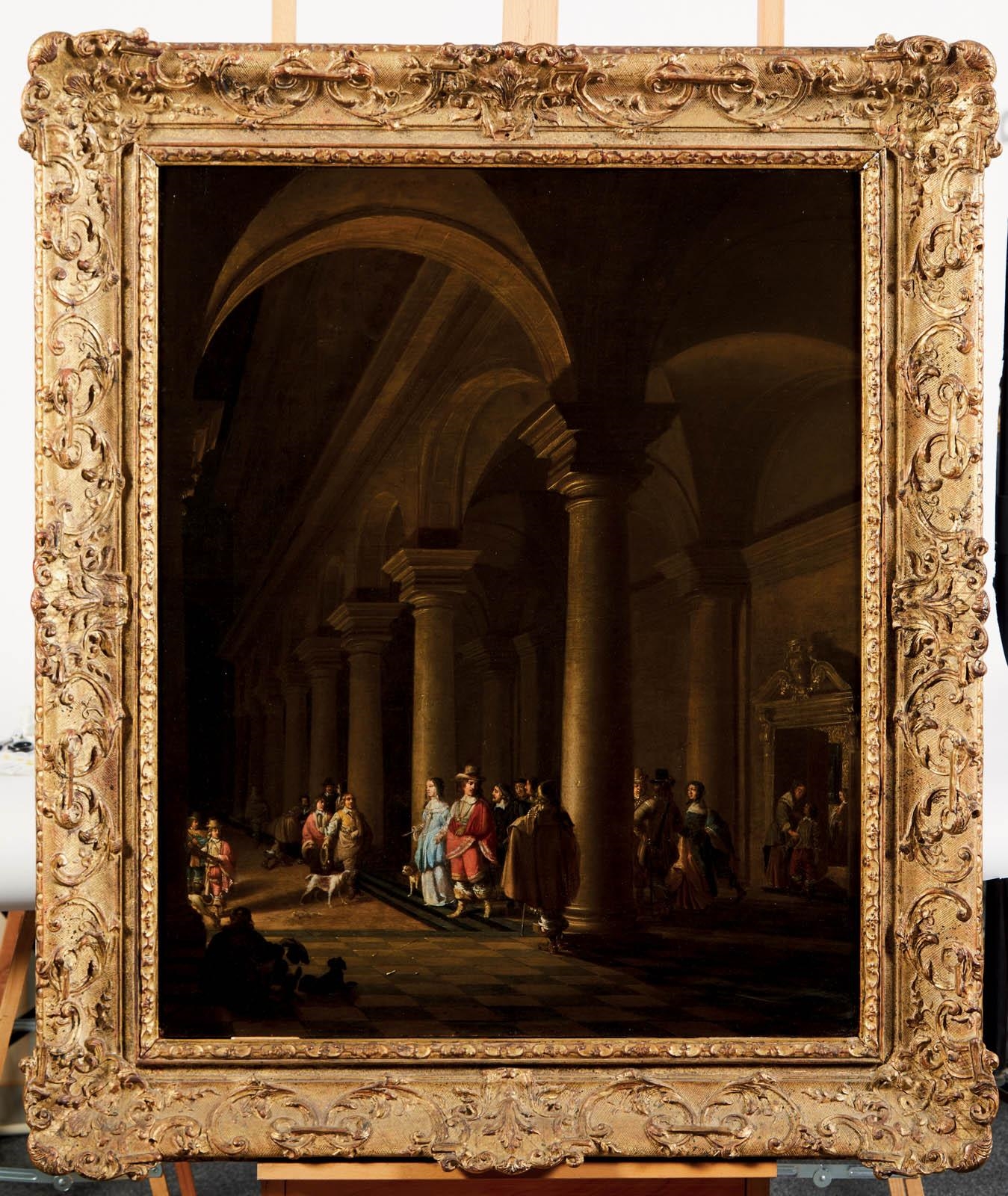 Anthonie de Lorme | Vue d’un intérieur de temple de nuit | MutualArt