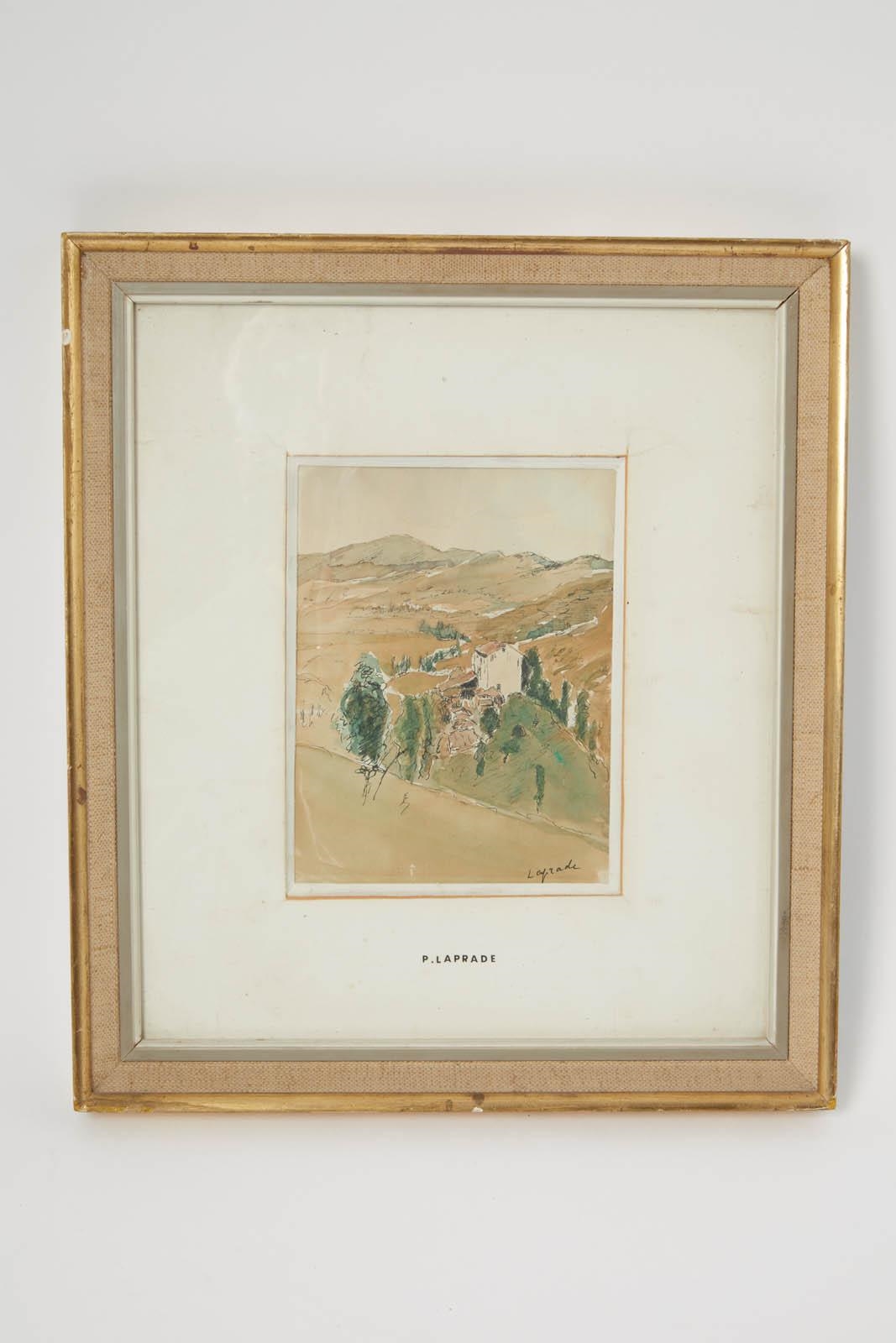 Pierre Laprade | Vue d’un village dans la vallée | MutualArt