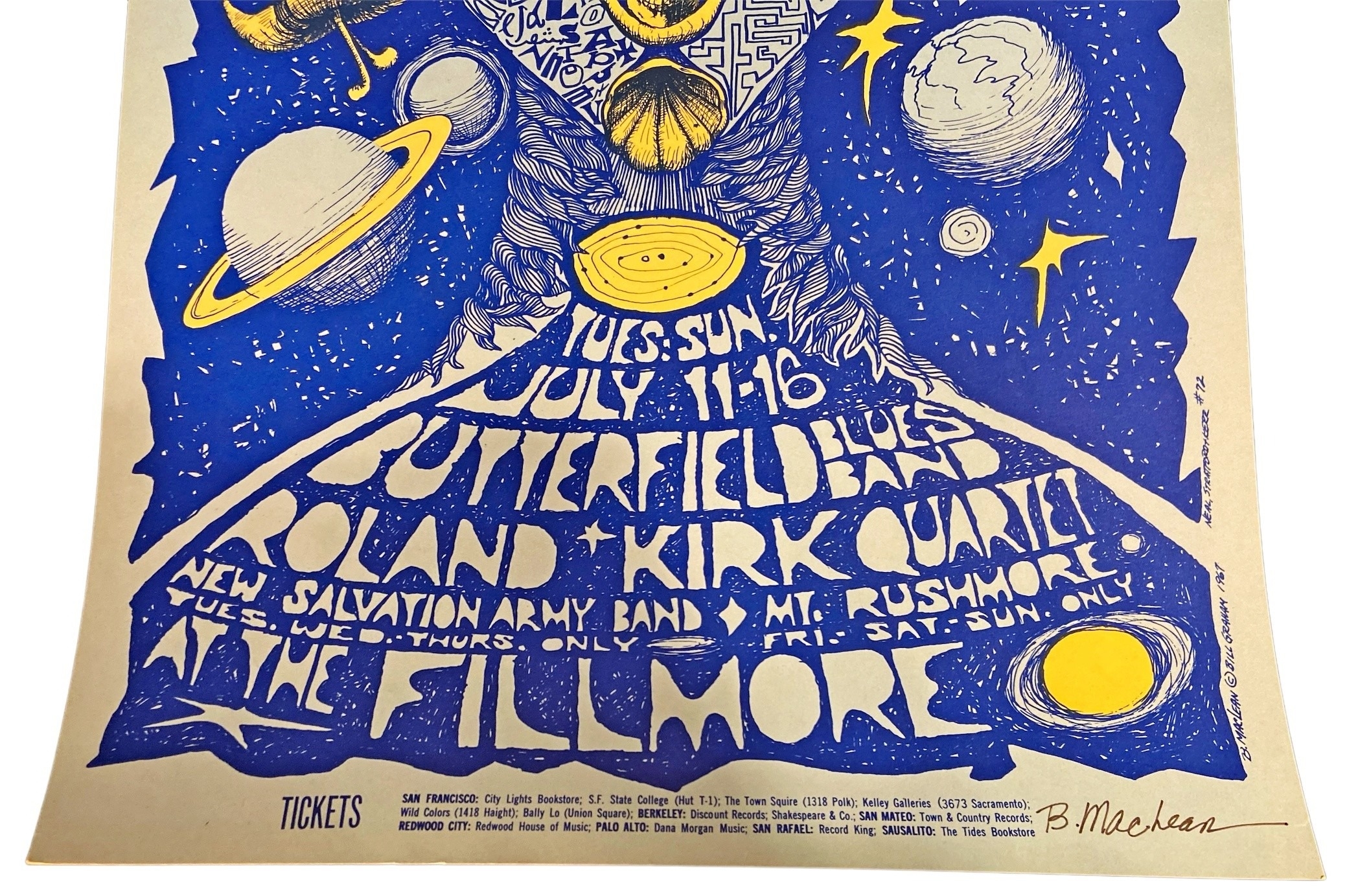 Bonnie MacLean | 1967 The PAUL BUTTERFIELD BLUES BAND Poster by BONNIE ...